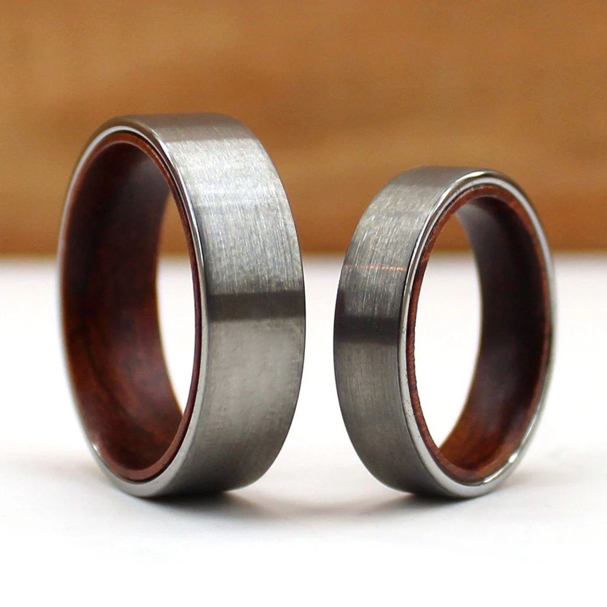 The Redwood Set | Redwood Wedding Rings | Thorum