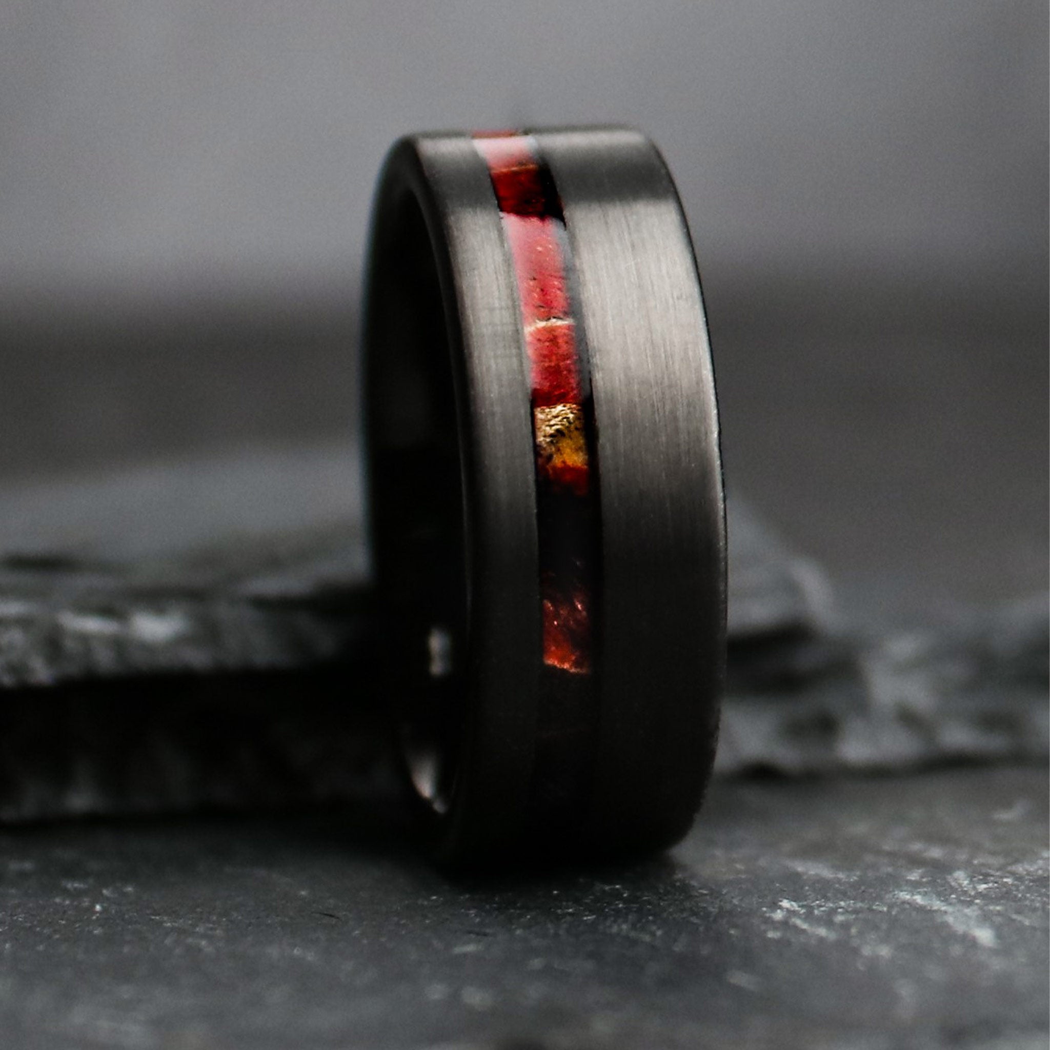 The Ares | Red Box Elder Wood Ring | Thorum