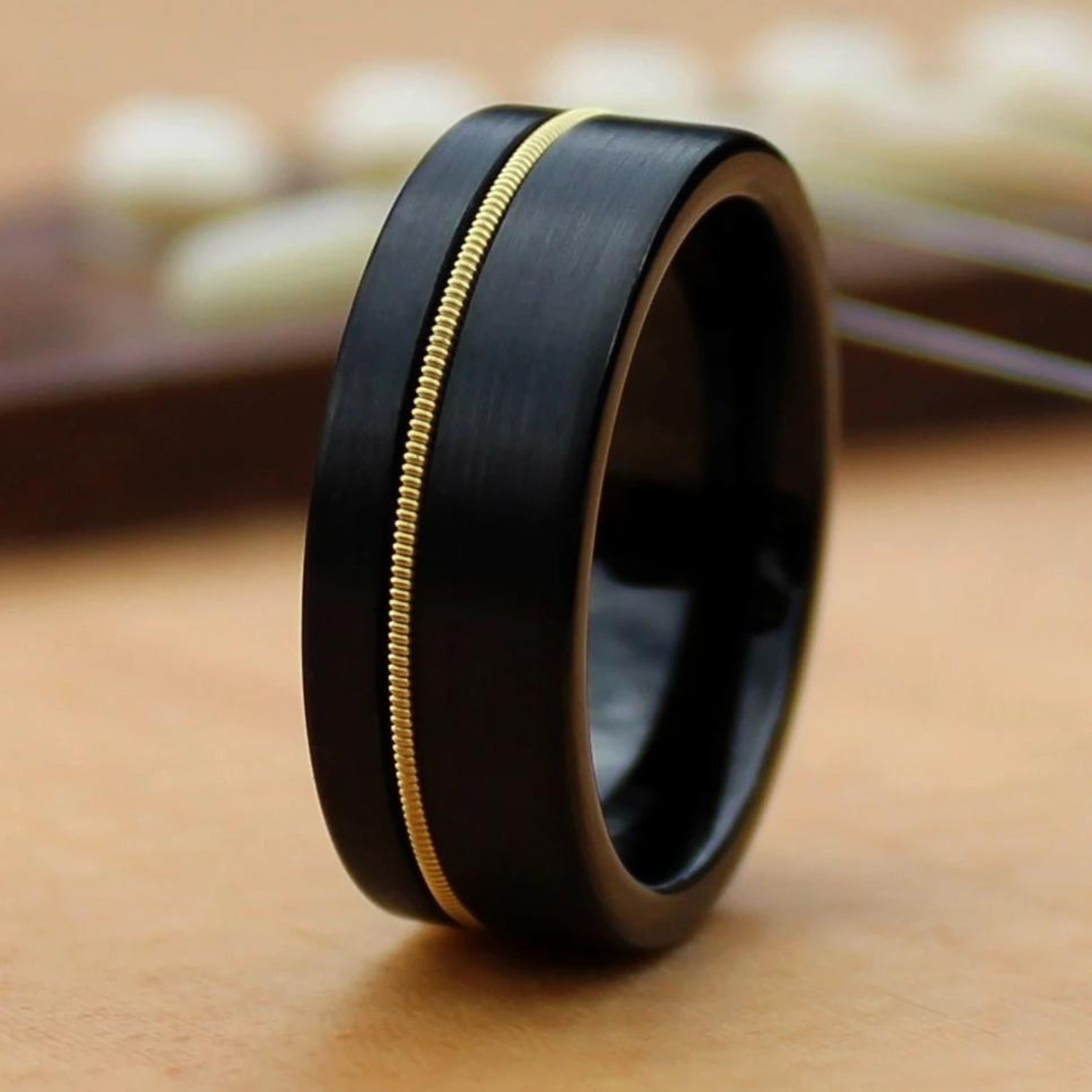 The Rhoads | Guitar String Ring, Wedding Band | Thorum