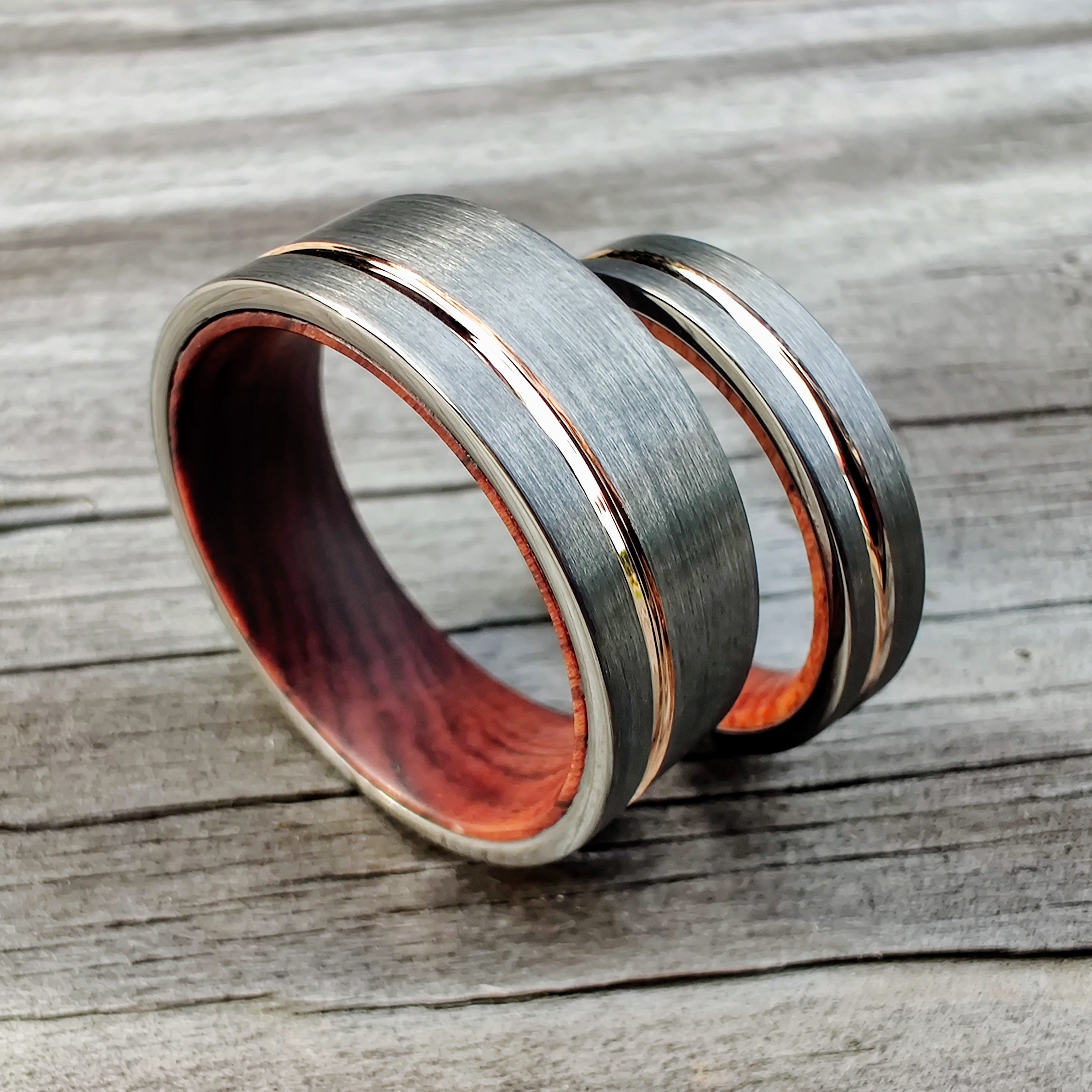 The Lancelot Set | Wood Wedding Ring for Women | Thorum